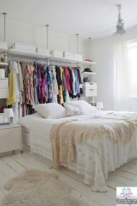13 Creative Walk in Wardrobe Behind Bed Designs | Decor Or Design