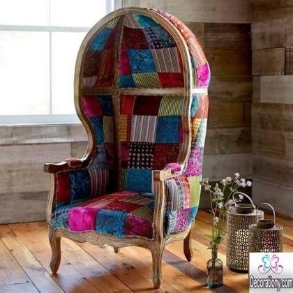 Creative Patchwork Chair Design For The Living room | Decor Or Design