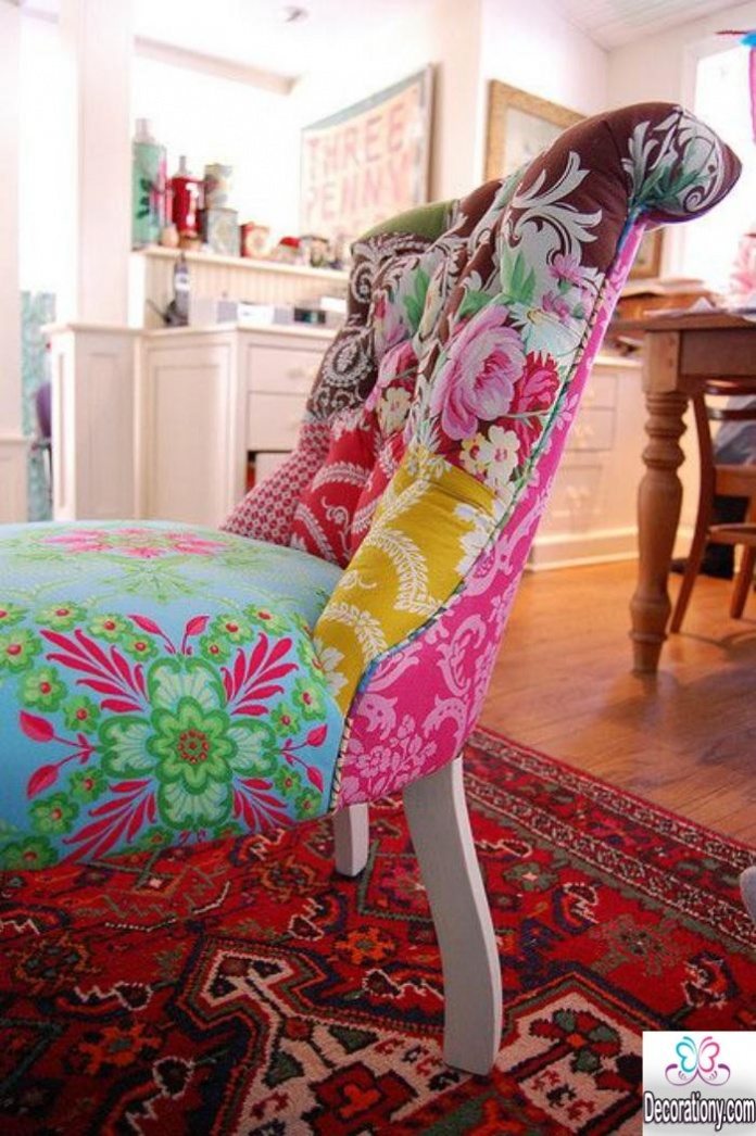 Creative Patchwork Chair Design For The Living room | Decor Or Design